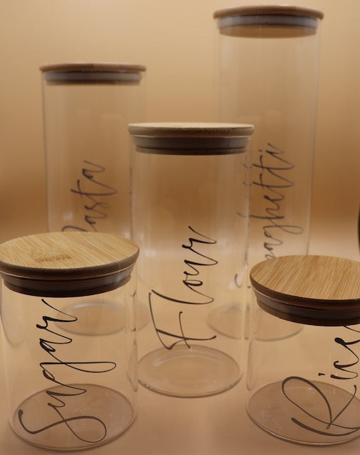 A Selection of Jars– Love Labels Notts