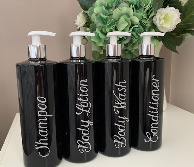 Bathroom Bottles– Love Labels Notts