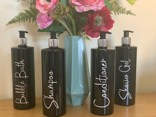 Bathroom Bottles– Love Labels Notts